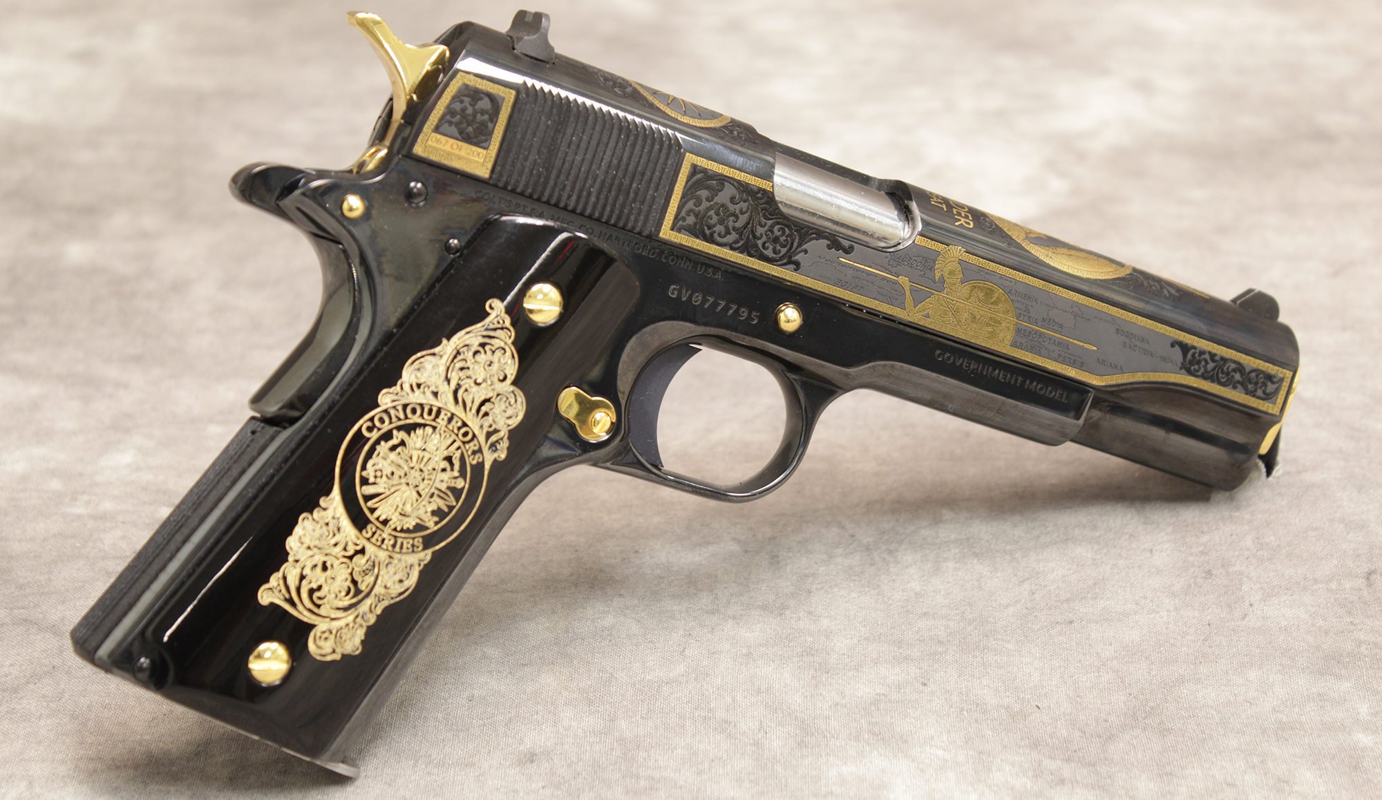 Colt ~ Government Model Alexander the Great Commemorative ~ .38 Super ...